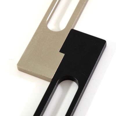 China os punhos de alumínio da mobília de 220mm enegrecem o deslizamento dos puxadores da porta do armário à venda
