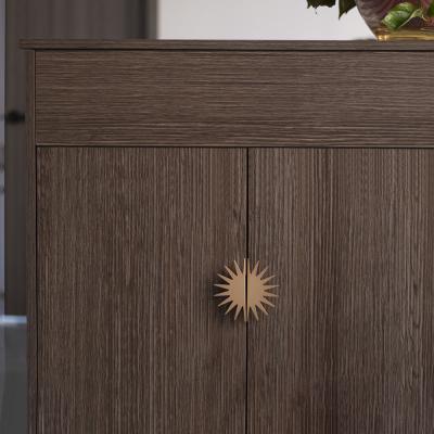 中国 OEM日曜日の花の黒のキャビネットのハンドルは家具のドアのための12cmをカスタマイズする 販売のため