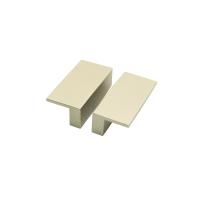 China Knob L Type Rectangular Bronze Aluminum Drawer Handle kitchen cabinet pulls for sale