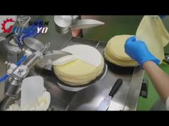 Máquina de fazer bolos de pastelaria semiautomática para camadas de creme