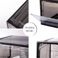 China Spot New Products Space Saving Stackable Acrylic Shoe Organizer for Closet Sneaker Storage for sale