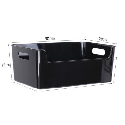 China Desktop Storage Box Transparent Cosmetic Mask Organizer Box Acrylic Snack Basket Household Kitchen Clutter Storage Box for sale