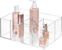 China Modern Custom Transparent Acrylic Storage Box for Cosmetics Rectangle Divided Storage Multifunctional Injection Plastic for sale