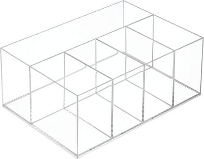China Modern Transparent Plastic Storage Case with Compartments for Beauty Products Toiletries and Personal Items for sale