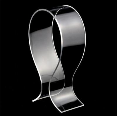 China Modern Acrylic Headset Display Stand for Computer Gaming Headsets Rectangle Storage Rack with Injection Technics for sale