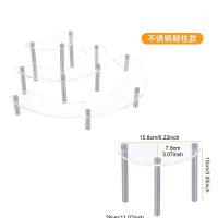 China Custom 3-layer Stepped Acrylic Riser Display Rack Perfume Jewelry Storage Rack for sale