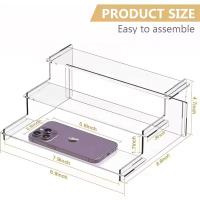 China Custom 3-layer Stepped Acrylic Riser Display Rack Perfume Jewelry Storage Rack for sale