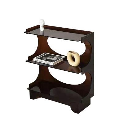China Acrylic Multi-layer Storage Shelf Three-Tier Design Office Bathroom Cosmetics Pot Soap Other Goods Standing Type Boxed for sale