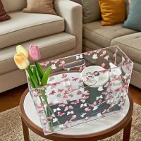 Quality Factory Direct Sales Fashion Pink butterfly Highly Transparent Acrylic Portable for sale