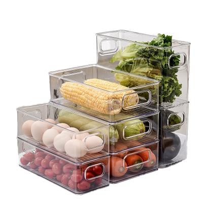 China Factory Wholesale Large Capacity Sealed Fresh-Keeping Wear-Resistant Easy Clean Plastic Fresh-Keeping Box for Kitchen Storage for sale