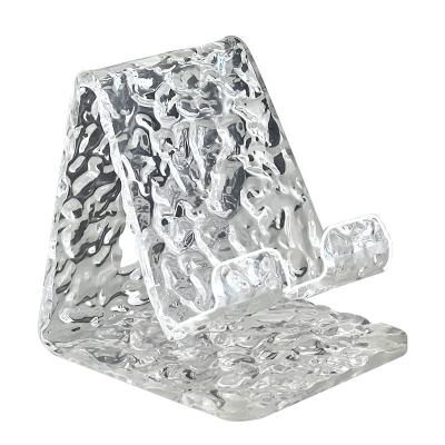 China Corrugated Acrylic Mobile Phone Stand Office Desktop Creative Decoration Home Watching TV Computer Flat Support Stand for sale