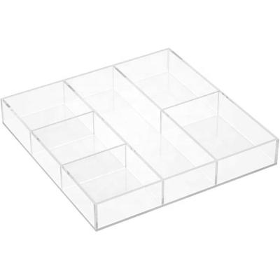 China Large Capacity Transparent Multi Cell & Multi Purpose Drawer Classic Design Flexible Load Acrylic Desktop Storage Box for sale