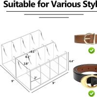 China Custom Acrylic Small Display Storage Box Square Transparent Belt Storage Rack Classic with Flexible Functionality for sale