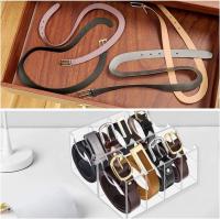 China Custom Acrylic Small Display Storage Box Square Transparent Belt Storage Rack Classic with Flexible Functionality for sale