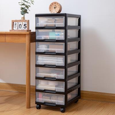 China Wholesale Modern Minimalist Style Durable and Portable PP Shell with Metal Frame Tiered Plastic Storage Cabinet for sale