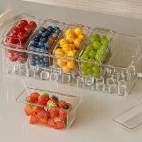 China Factory Custom Wholesale Keep Fresh with Ice Cube Transparent Fruit Container Kitchen Storage Box for sale