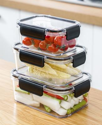 China Custom Modern Design Fresh-Keeping Plastic Bento Box Set Freezer-Sealed PP Kitchen Camping Food Storage Container for sale