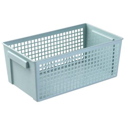 China Custom Plastic Rectangle Storage Basket for Kitchen Living Room Bath Toy Organizer Clothing Snack Storage for sale