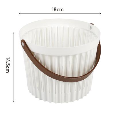 China Portable Fruit Basket Vegetable Basket Multi-functional Bathroom Washing Supplies Drain Drain Empty Basket for sale