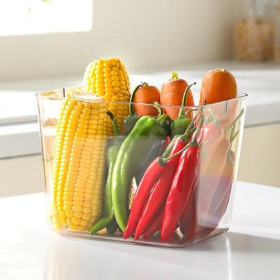 China Wholesale Storage Basket Sanitary Pail Office Kitchen Use Desktop Trash Can Transparent Mini Desktop Storage Pail for sale