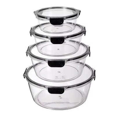 China Custom Four-Piece Transparent Seal Vegetable Storage Box Food Grade Classic/Home Kitchen Organizer Injection Techniques for sale