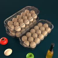 China Fruit Vegetables Stackable Refrigerator Storage Kitchen Organizer PP Rectangle Food Storage Box with Lids for sale