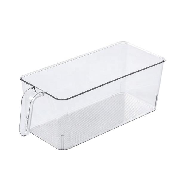 Quality Refrigerator Storage Box PET Large Food Storage Box Transparent Rectangular for sale