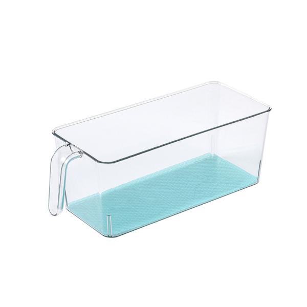 Quality Refrigerator Storage Box PET Large Food Storage Box Transparent Rectangular for sale