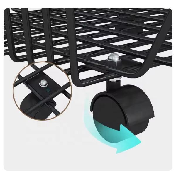 Quality High Quality Stackable Metal Shelf Rotating Storage Basket Kitchen Storage Rack for sale