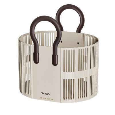 China Multi-Functional Portable Foldable Laundry Basket PP Material Wall Storage Basket for sale