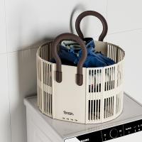 China Multi-Functional Portable Foldable Laundry Basket PP Material Wall Storage Basket for sale