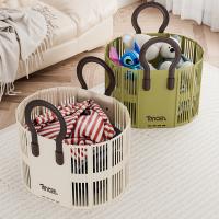 China Multi-Functional Portable Foldable Laundry Basket PP Material Wall Storage Basket for sale