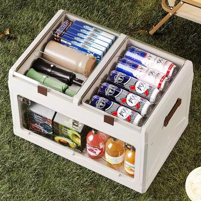 China Large Capacity Household Transparent Outdoor Convenient Folding Storage Box for Vehicle Use for sale