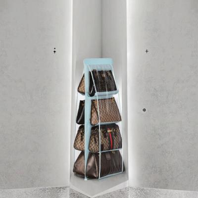 China New Release Hanging Foldable Durable Fabric Handbag Organizer for Wardrobe Storage for sale