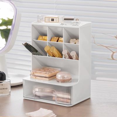 China New Design Creative Integrated Office Desktop Storage Rack Diagonal Pen Holder Storage Box for sale