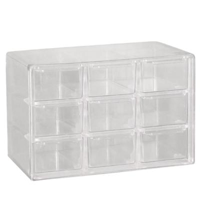 China Small Multi Functional Storage Box Drawer Desktop Object Storage Box for Lipstick Contact Lenses for sale