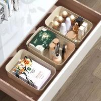 China Multi-Use Modular Drawer System Durable Plastic Rectangular Organizer Cosmetics Snack Toy Keeper Desktop Storage for sale