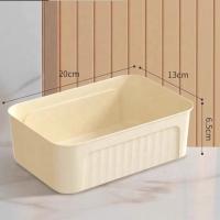 China Multi-Use Modular Drawer System Durable Plastic Rectangular Organizer Cosmetics Snack Toy Keeper Desktop Storage for sale