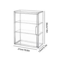 China Large Capacity Dustproof Desktop Transparent Multi-layer Cosmetic Partition Classification Acrylic Storage Box for sale