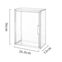 China Large Capacity Dustproof Desktop Transparent Multi-layer Cosmetic Partition Classification Acrylic Storage Box for sale