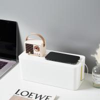 China Customized Eco-Friendly Cable Management Holder Rectangle Cable Box Organizer for Electric Wire Storage for sale