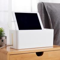 China Customized Eco-Friendly Cable Management Holder Rectangle Cable Box Organizer for Electric Wire Storage for sale