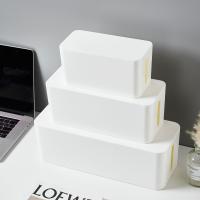 China Customized Eco-Friendly Cable Management Holder Rectangle Cable Box Organizer for Electric Wire Storage for sale