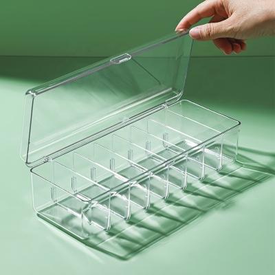 China Modern Rectangle Compartment Design Business Card Sorting Note Box Multifunction Organizer with Card Storage Feature for sale