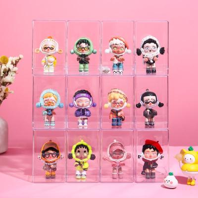 China High Quality Wall-Mounted Clear Acrylic Display Case Dustproof Protection Showcase for Action Figures Toys Collectibles for sale
