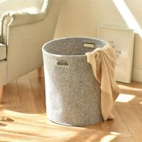 Quality Factory Wholesale Laundry Basket Simple Felt Toy Storage Bucket Storage Laundry for sale