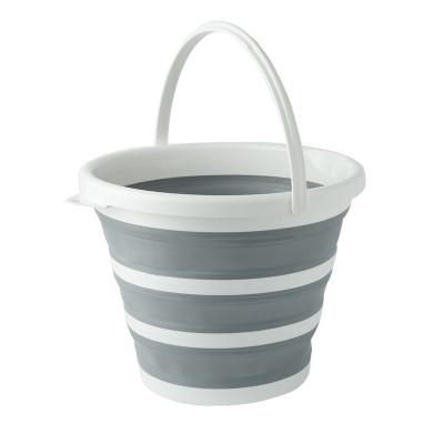 China Plastic Collapsible Large Capacity Bucket Portable Square Shape Retractable Folding Bucket with Towel for Home Outdoor for sale