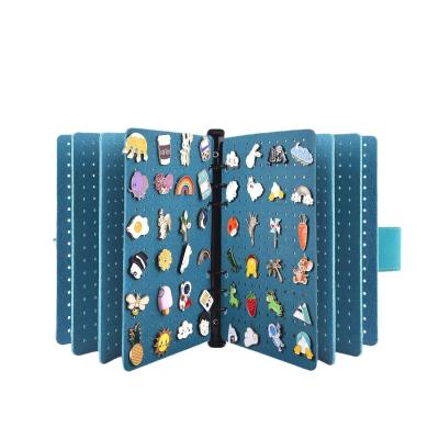 China Upin  Jewelry Display Book Hook Type Felt Rectangular Storage Case Bag Earrings Necklace Rings Pin Brooch Display Holder for sale