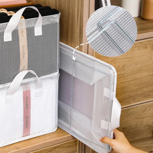 Quality Transparent Pvc Clothing Storage Box with Handle, Drawer-Type Pants Storage Box for sale