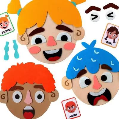 China Cute Preschool Feelings Activities Social Emotional Learning Toys for Toddlers Face Game for Kids for sale